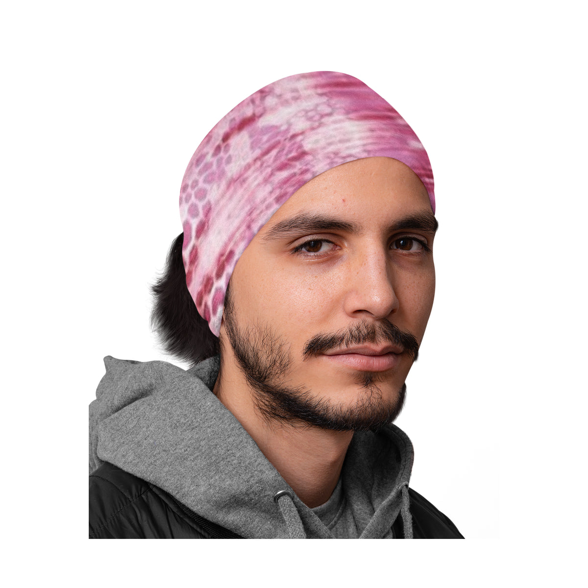Lunabands Pink Viper Multi Fitness Running Bandana Snood Headband ...
