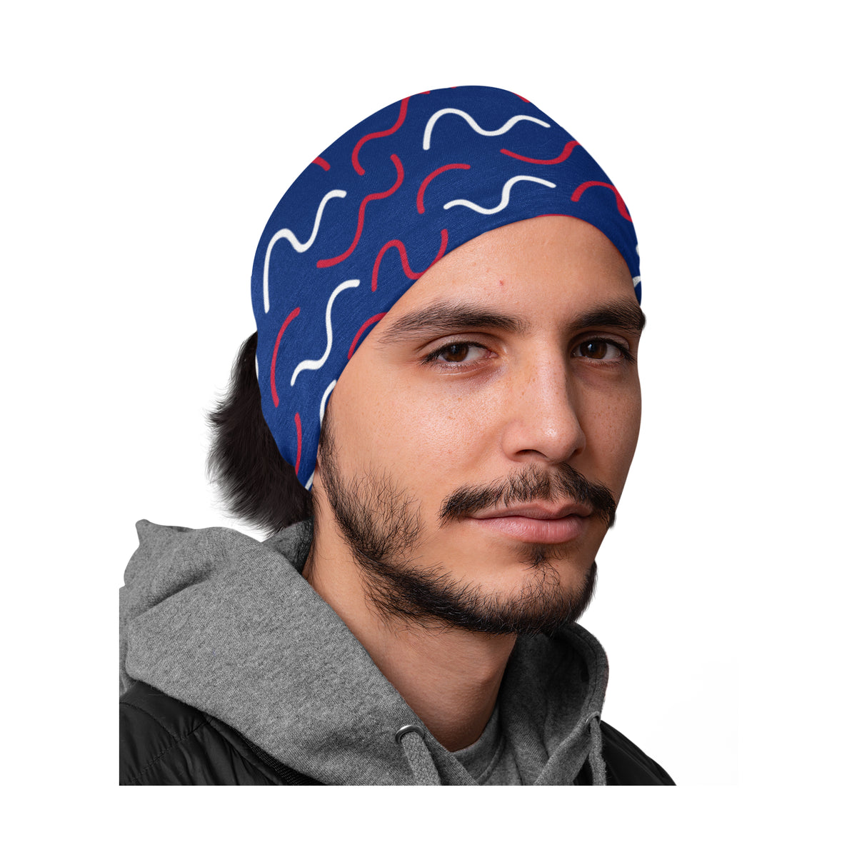 Lunabands Red White Blue Multi use Fitness Running Bandana Headband ...