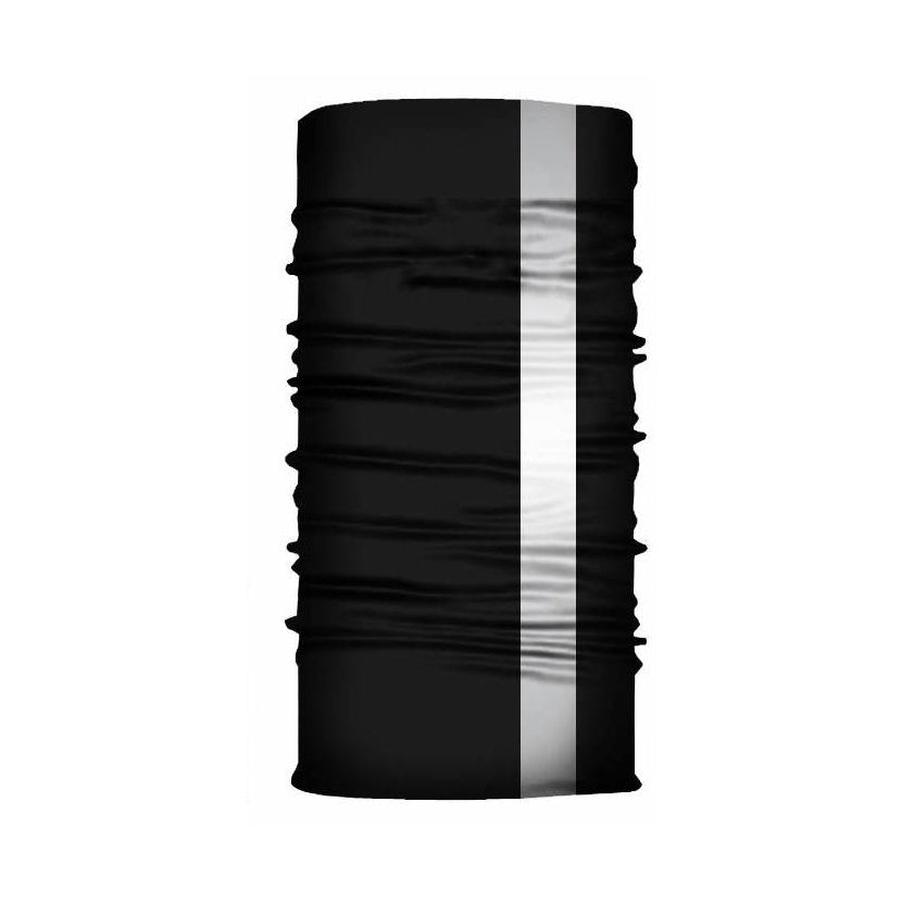 Lunabands Black Reflective Multi use Running Bandana Snood Headband ...