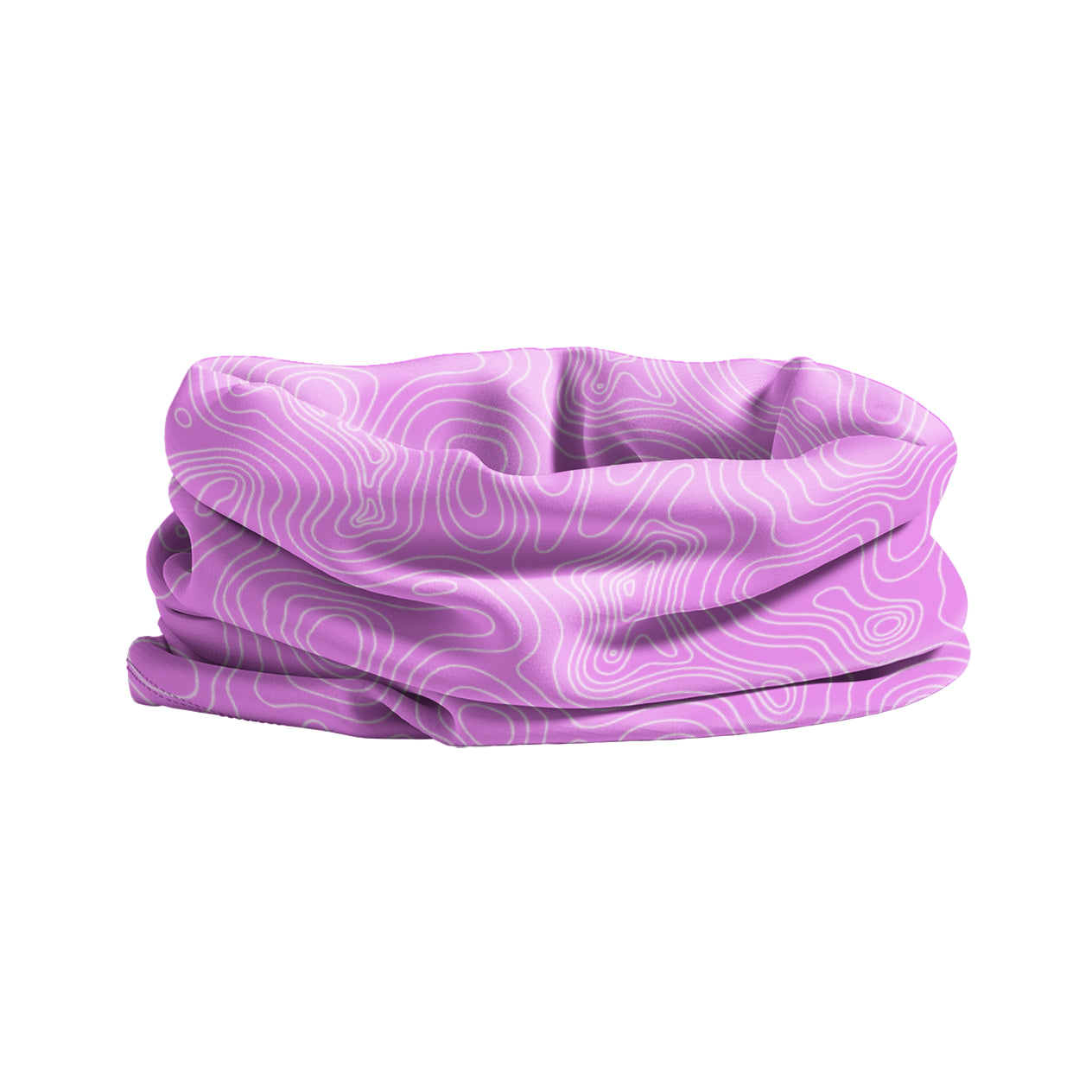 Lunabands Pink Map Contour Multi use Fitness Running Bandana Headband ...